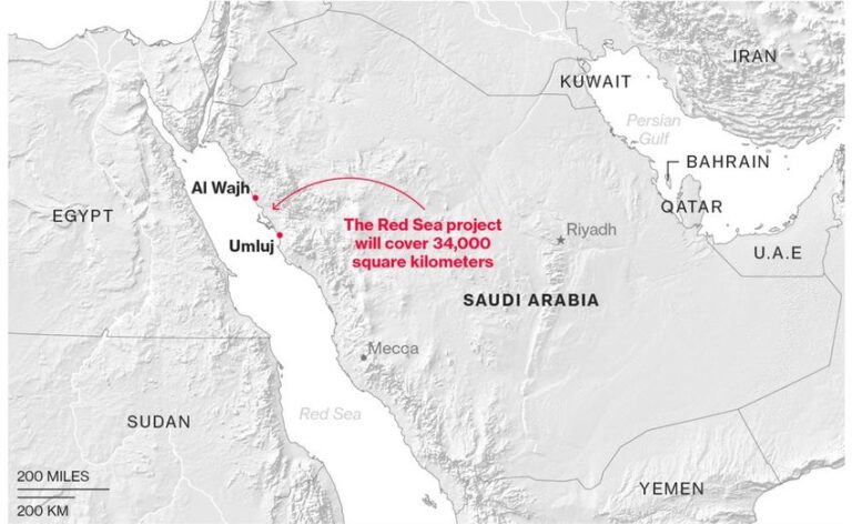 Red Sea Project Location in Saudi Arabia - EXPANDWAY